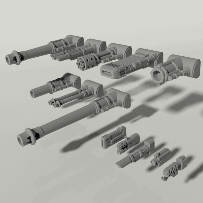 Grim Battle Tank Weapon Kit – Realm3DPrints